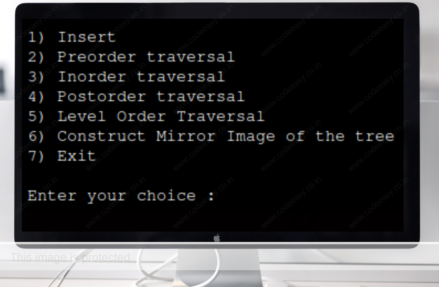 Easy Mirror Image Construct of Binary Search Tree